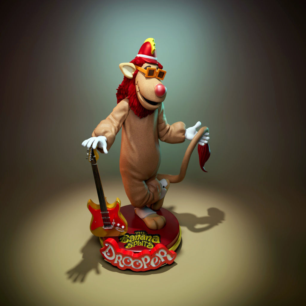 Drooper - The Banana Splits 3D model 3D printable | CGTrader