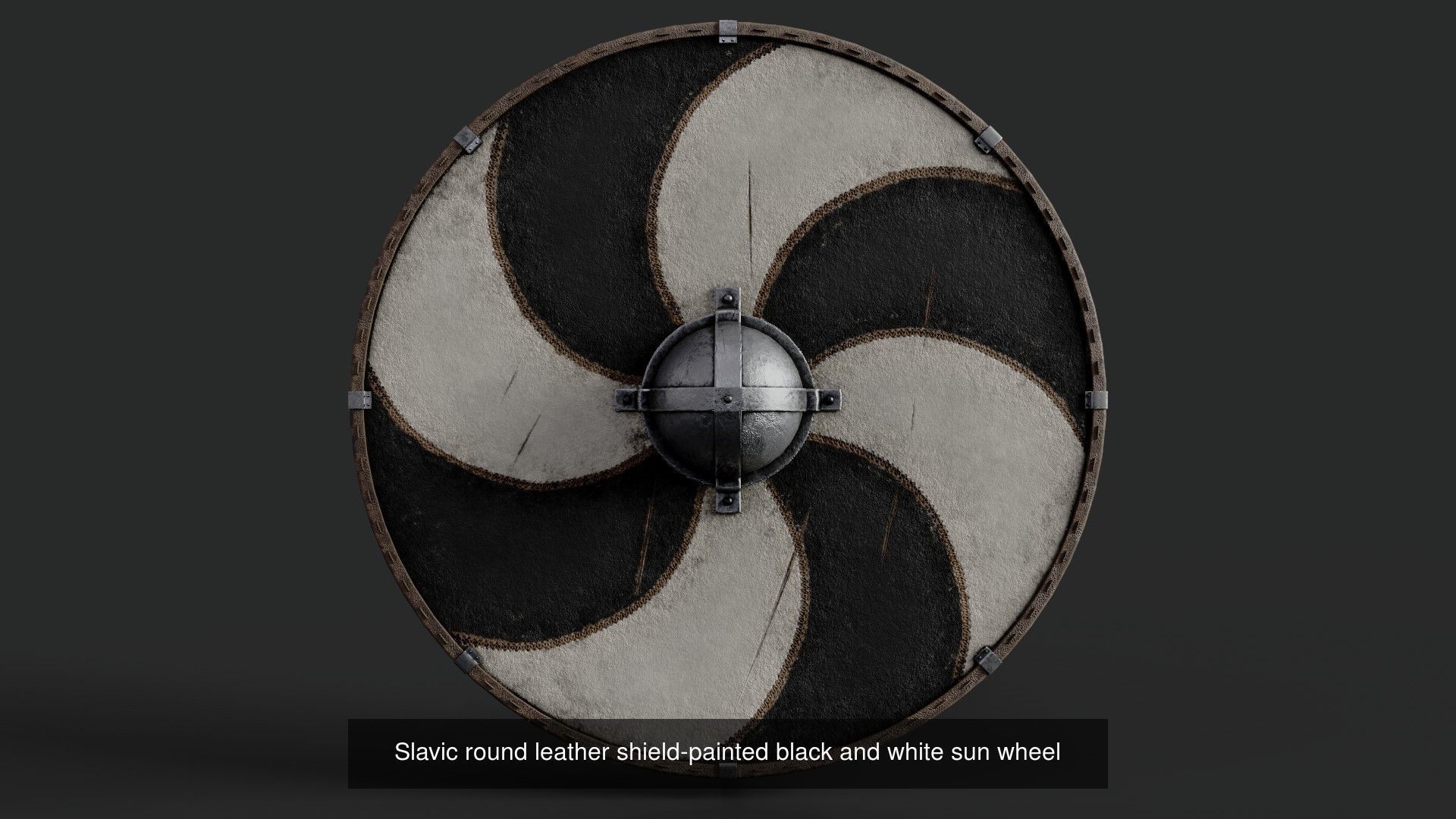 Slavic round leather shields 20 pieces 3D Model Collection | CGTrader
