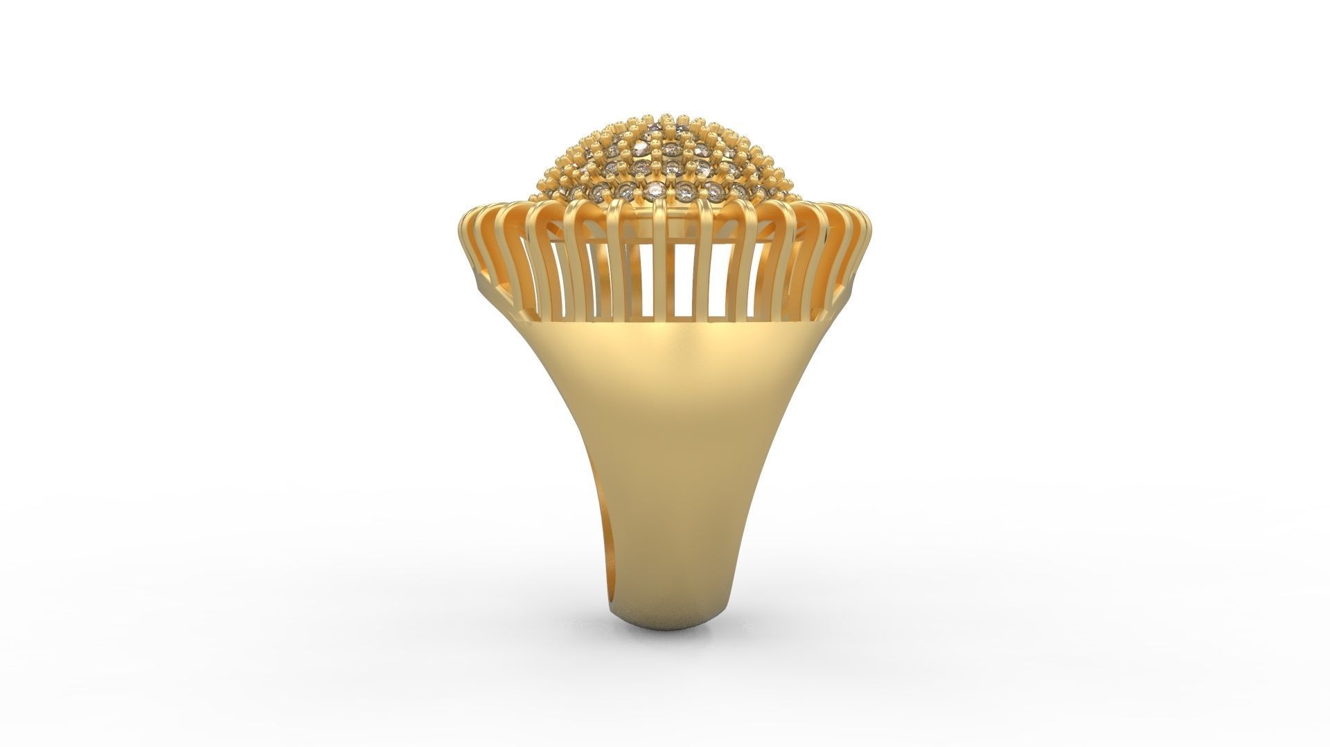 Woman Solitaire Ring 613 3D model 3D printable | CGTrader