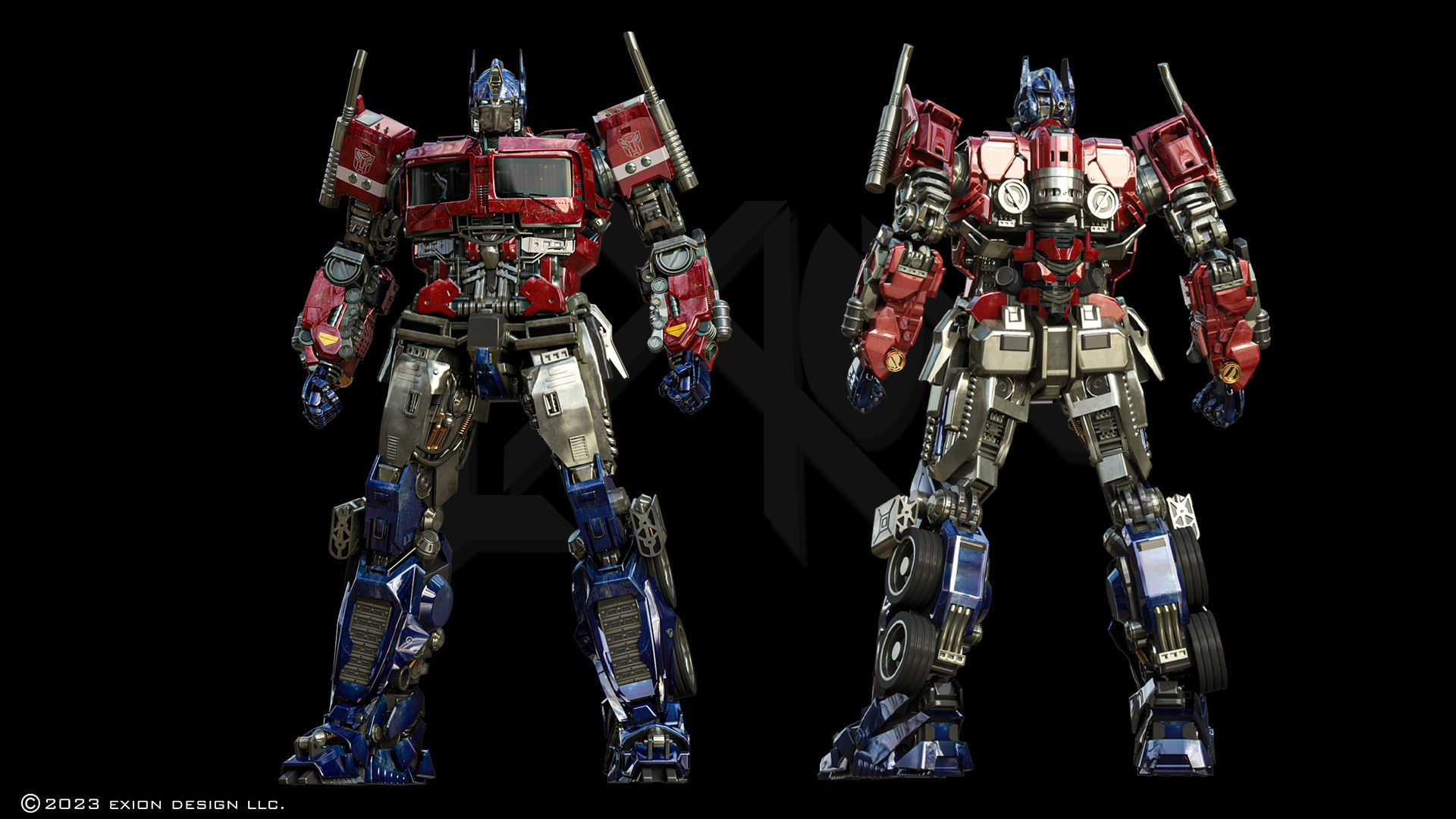 Transformers Optimus Prime Bumblebee Movie ver 3D model rigged | CGTrader