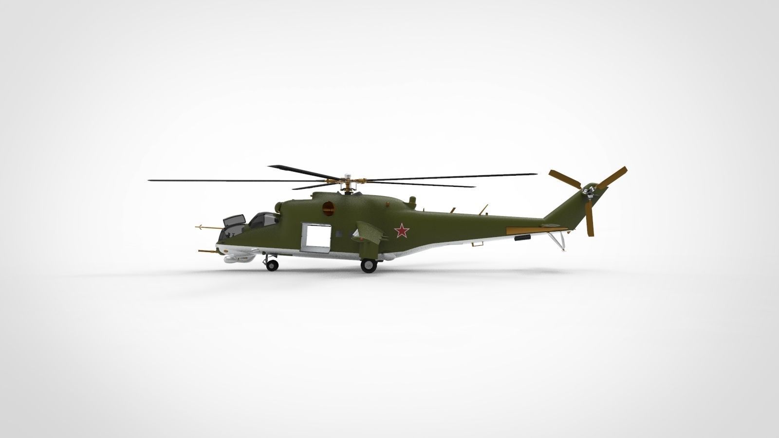 Mil Mi-24 Hind 3D model | CGTrader