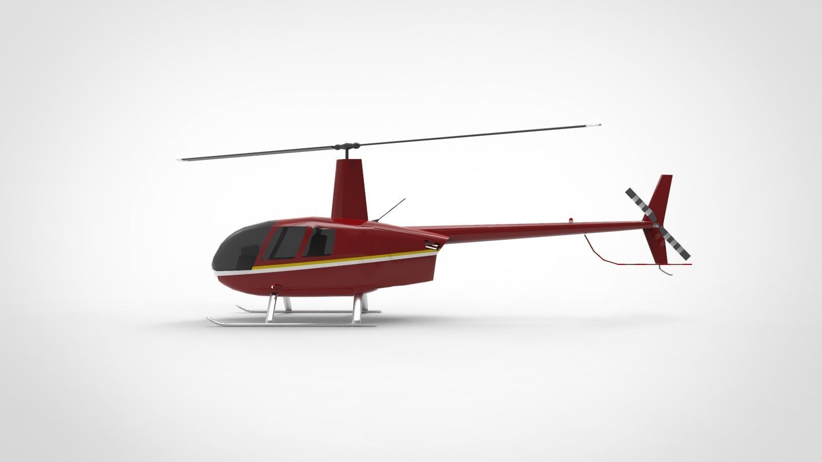 Helicopter R66 Turbine 3D model | CGTrader