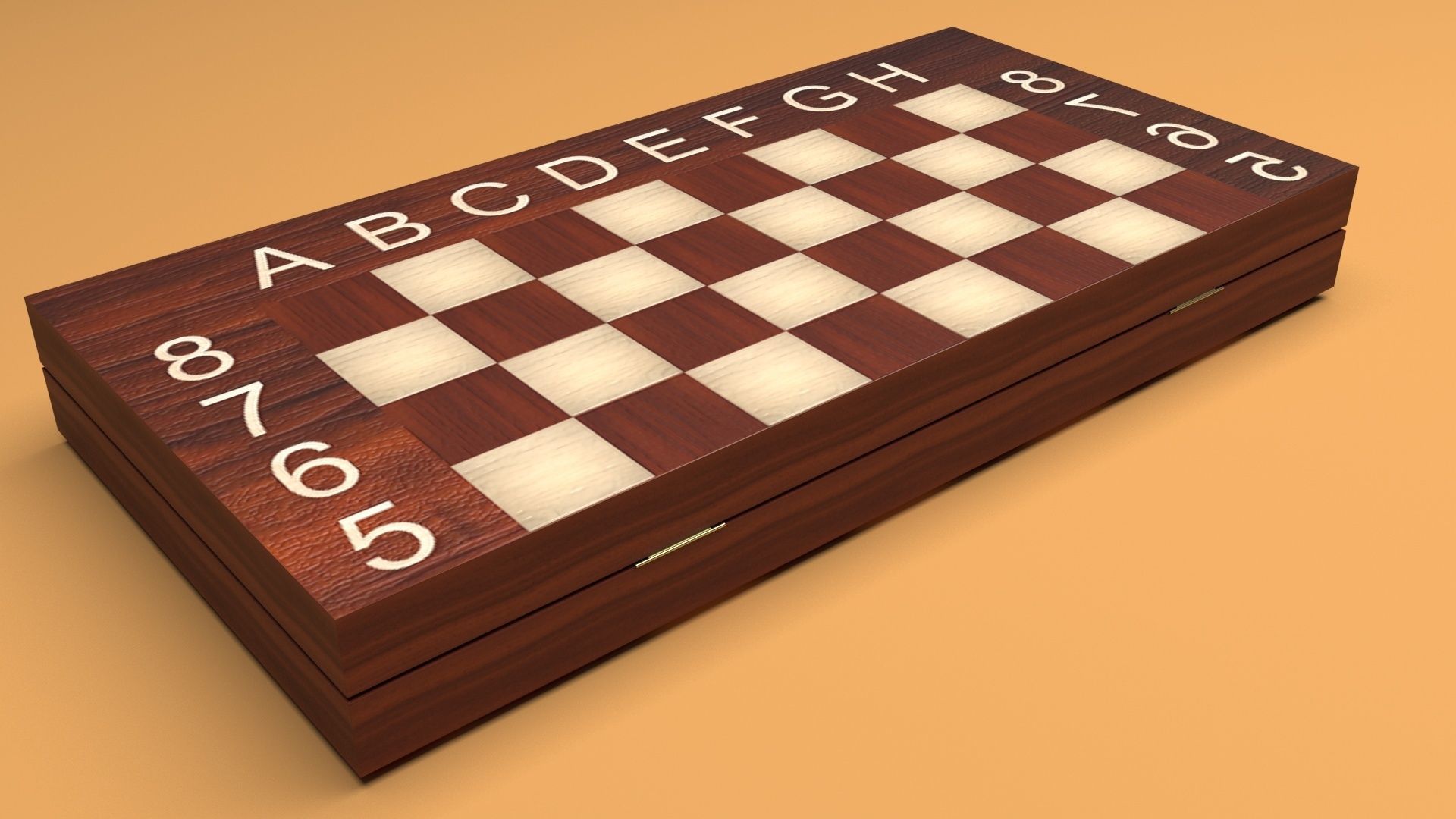 Closed Chess Board 3D model | CGTrader