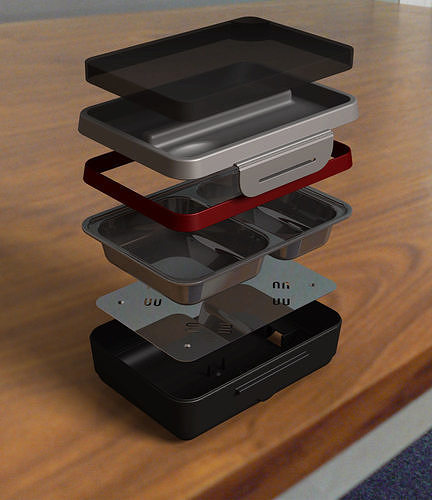 Lunch box 3D model | CGTrader