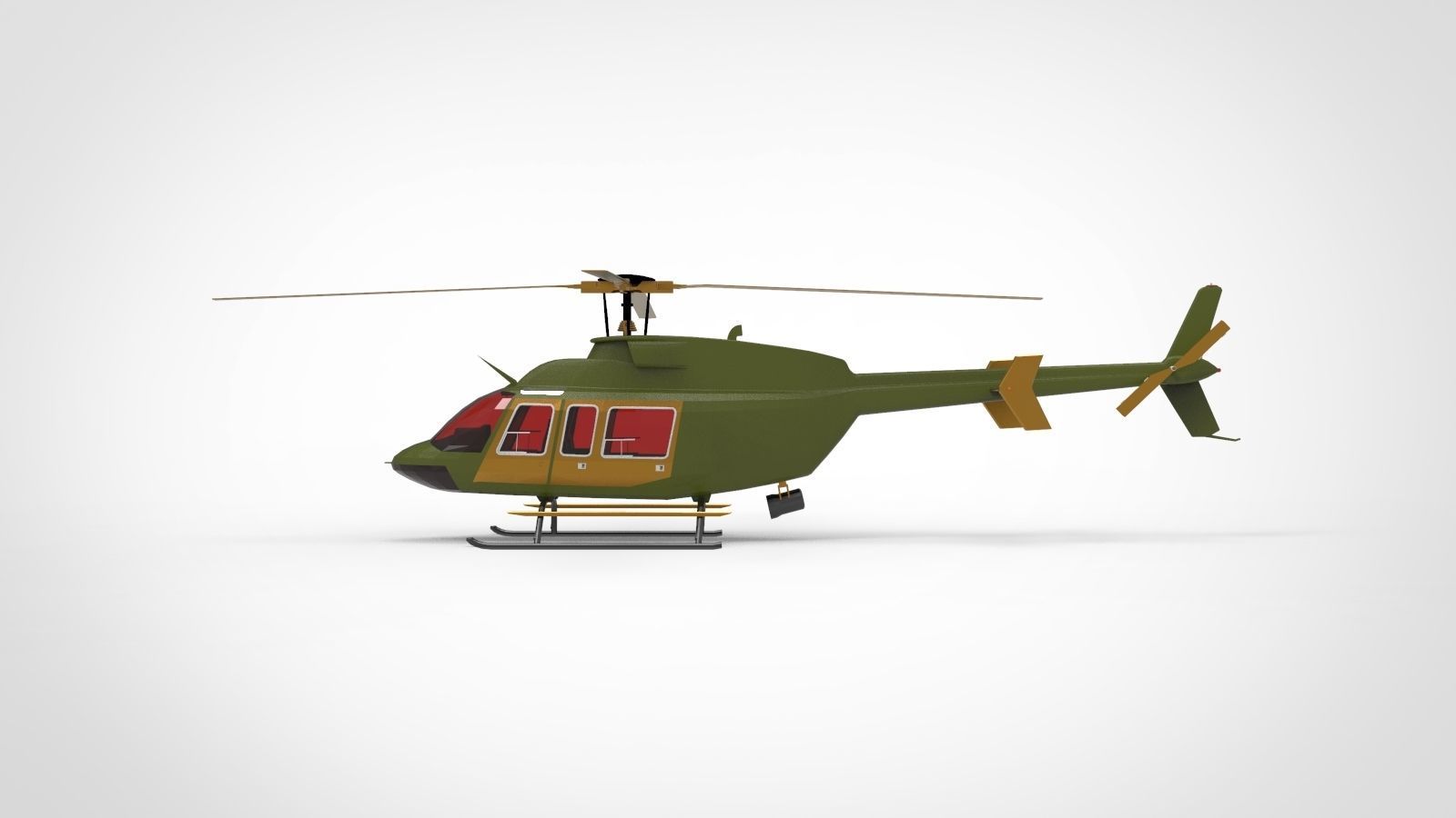 Bell 407 AH 3D model | CGTrader