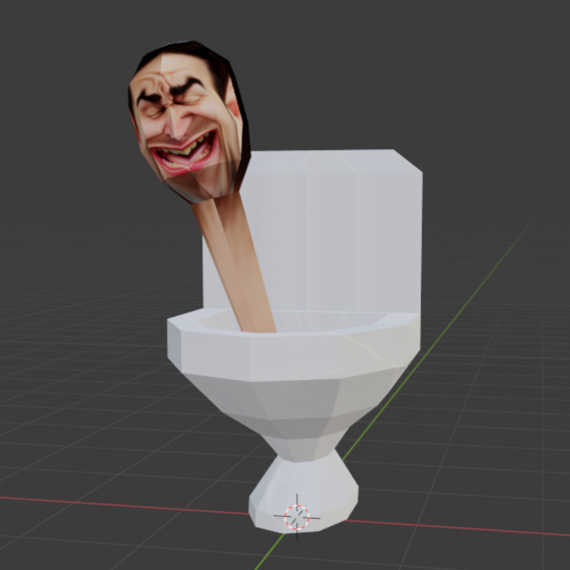 3D model Skibidi Toilet Head Rigged VR / AR / low-poly | CGTrader