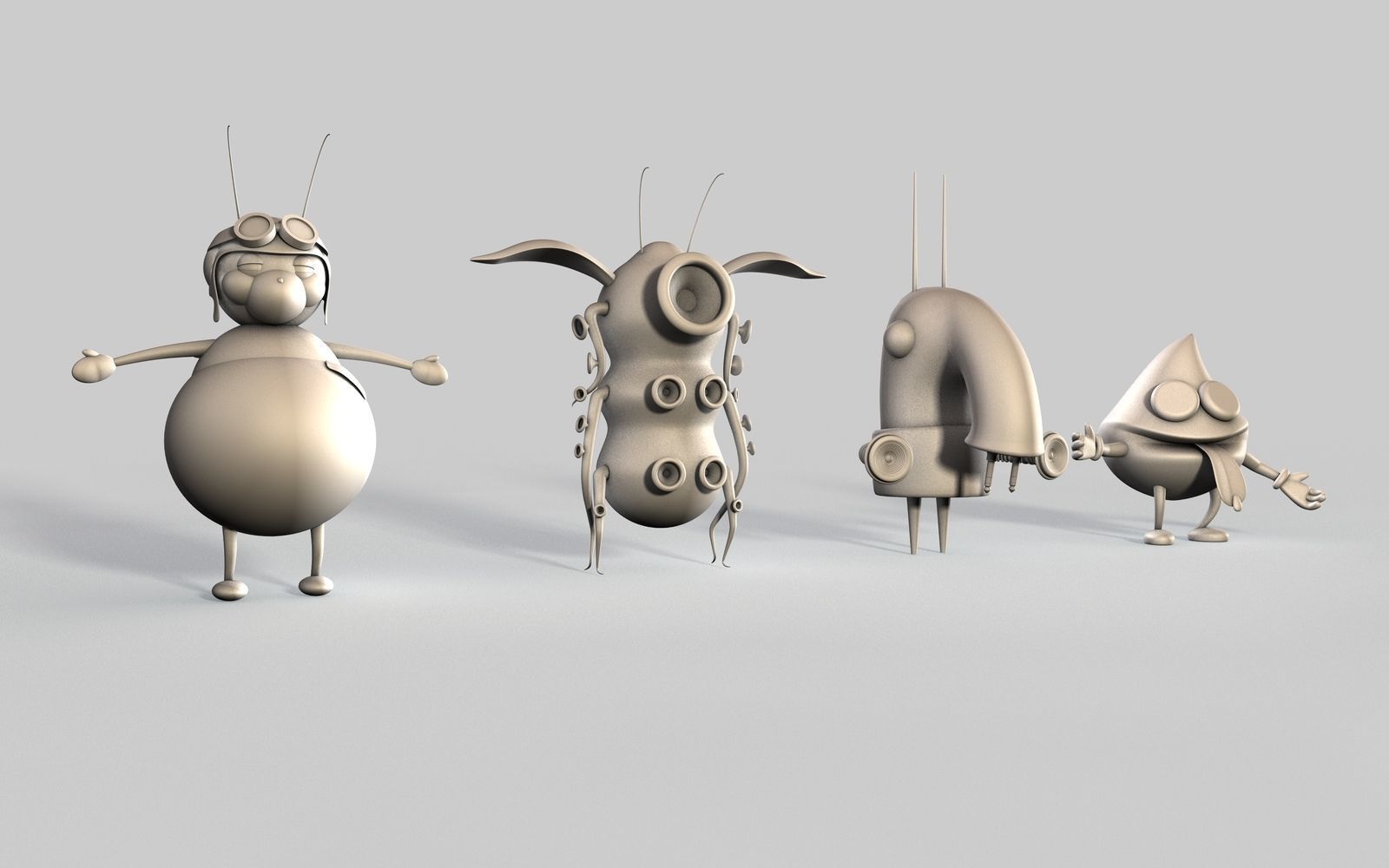 Simple Cartoon Figures 3D model | CGTrader