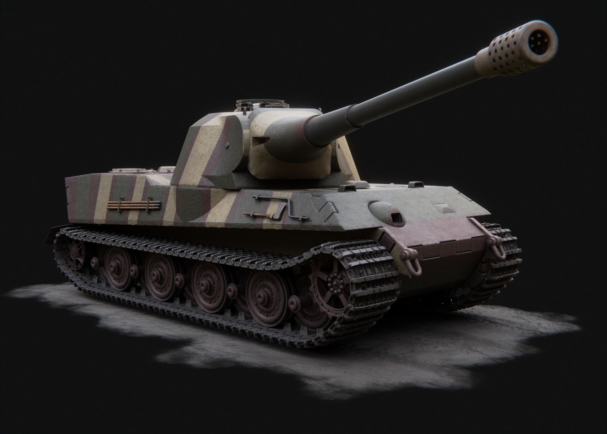 Panzer VII Lowe - German Heavy Tank 3D model | CGTrader