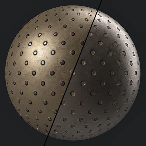 Texture Metal Materials 37- Metal panels By Painting Pbr 4k Sbsar VR ...