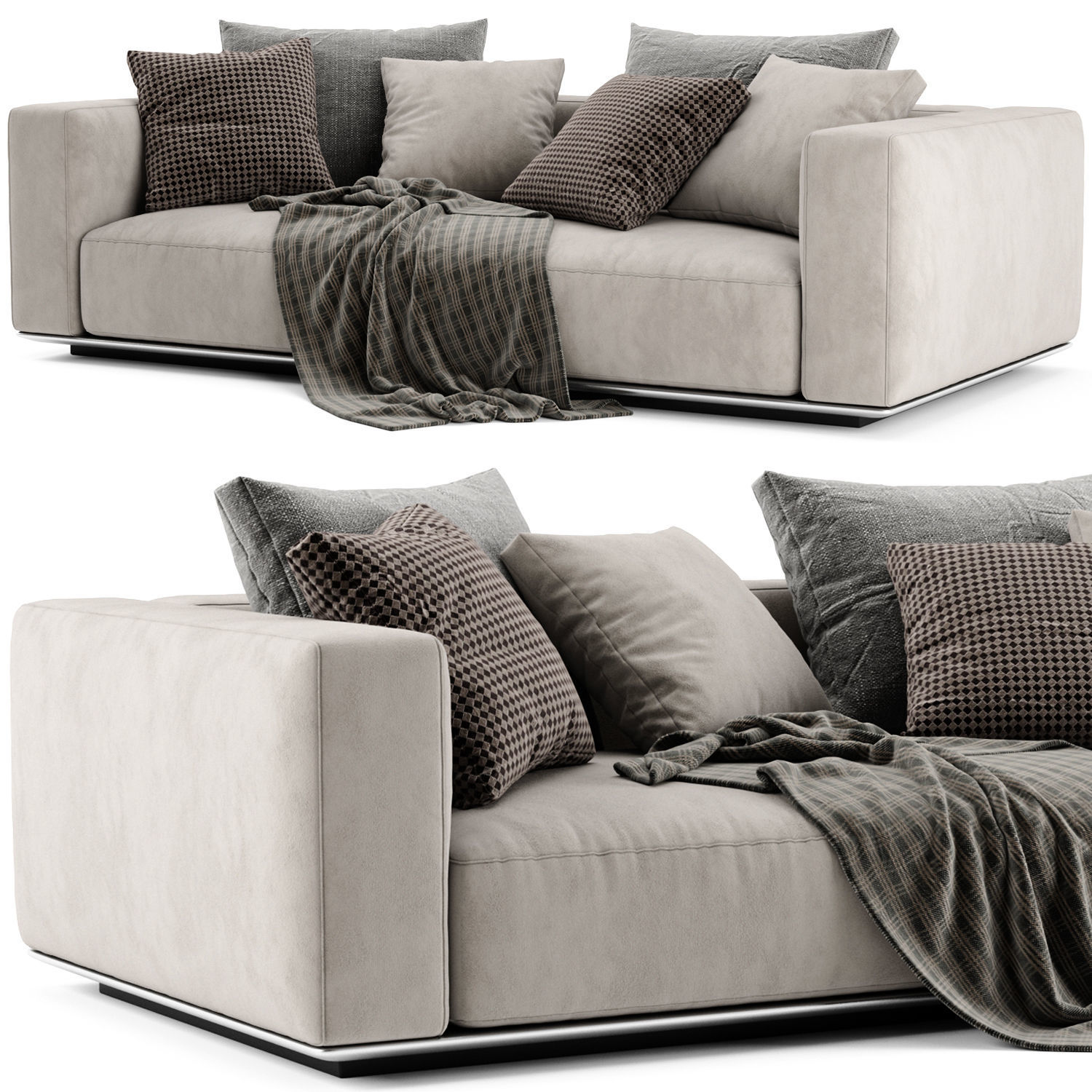 Flexform Grandemare Sofa 3D model | CGTrader
