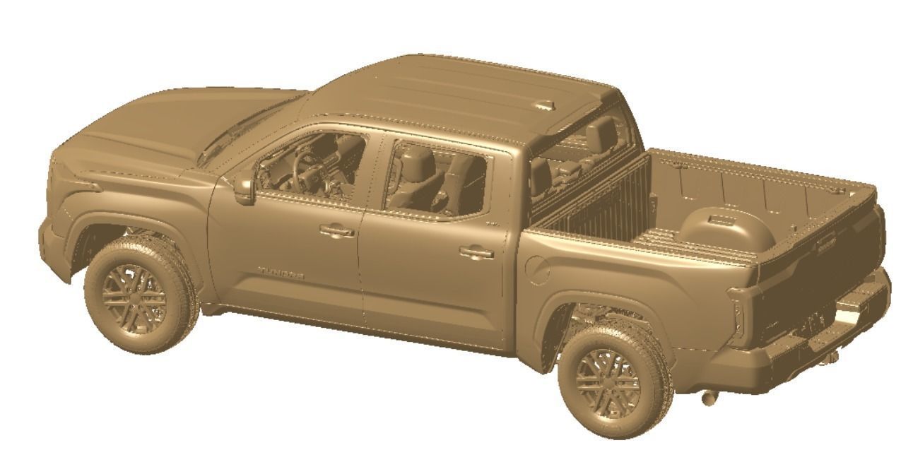 Toyota Tundra SR5 Crewmax 55 2022 Vehicle 3d scan model 3D model | CGTrader