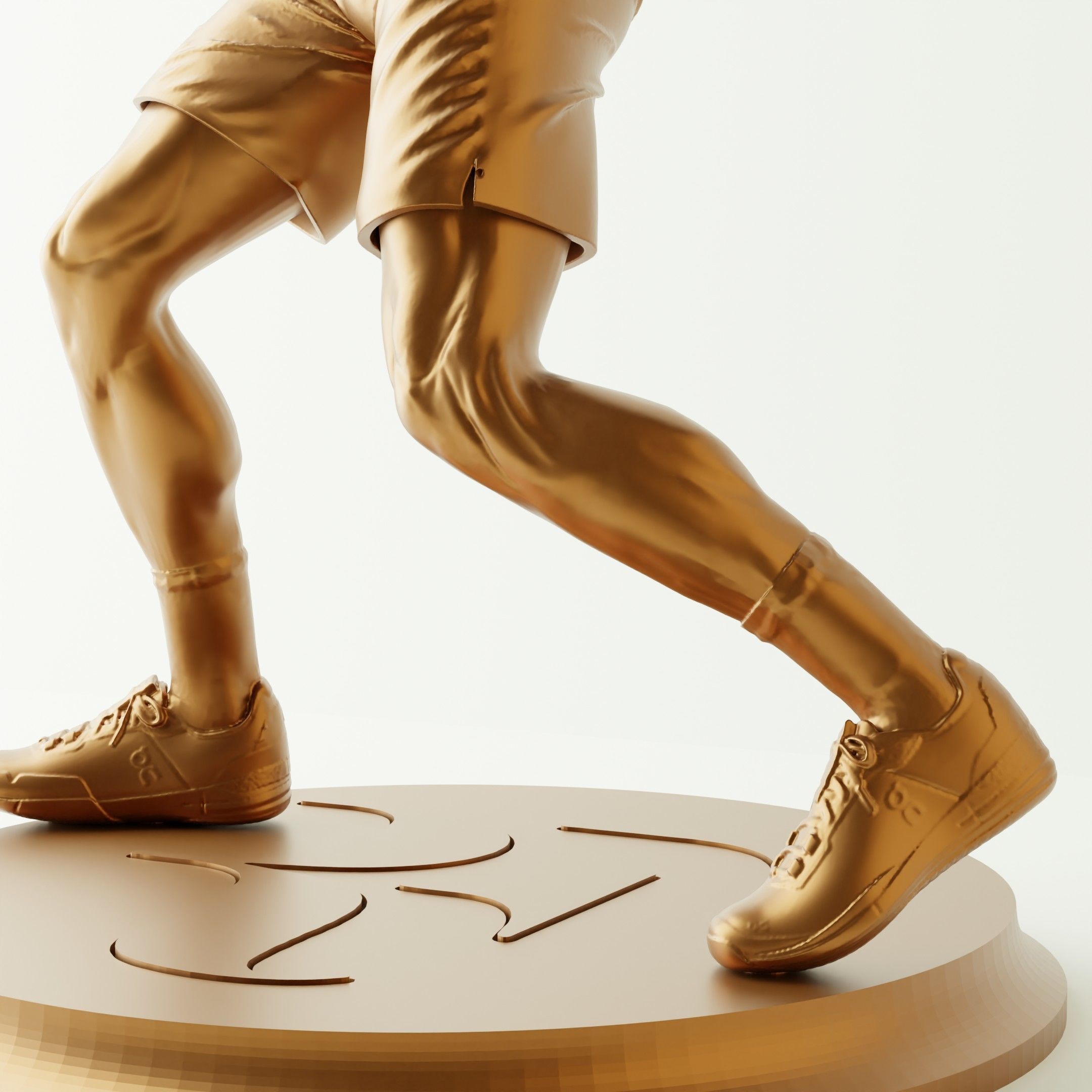 Tennis King - Roger Federer 3D print full model 3D model 3D printable ...