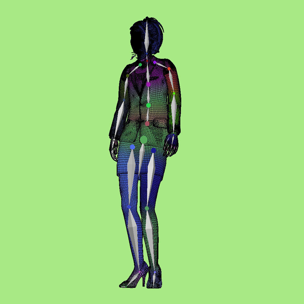 3D Rigged business girl standing 3D model animated rigged | CGTrader