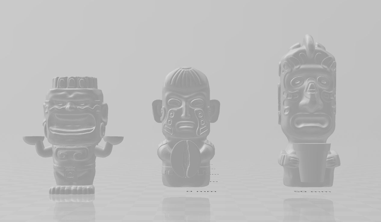 3 Styles of Tribe Statues 3D Model 3D model | CGTrader