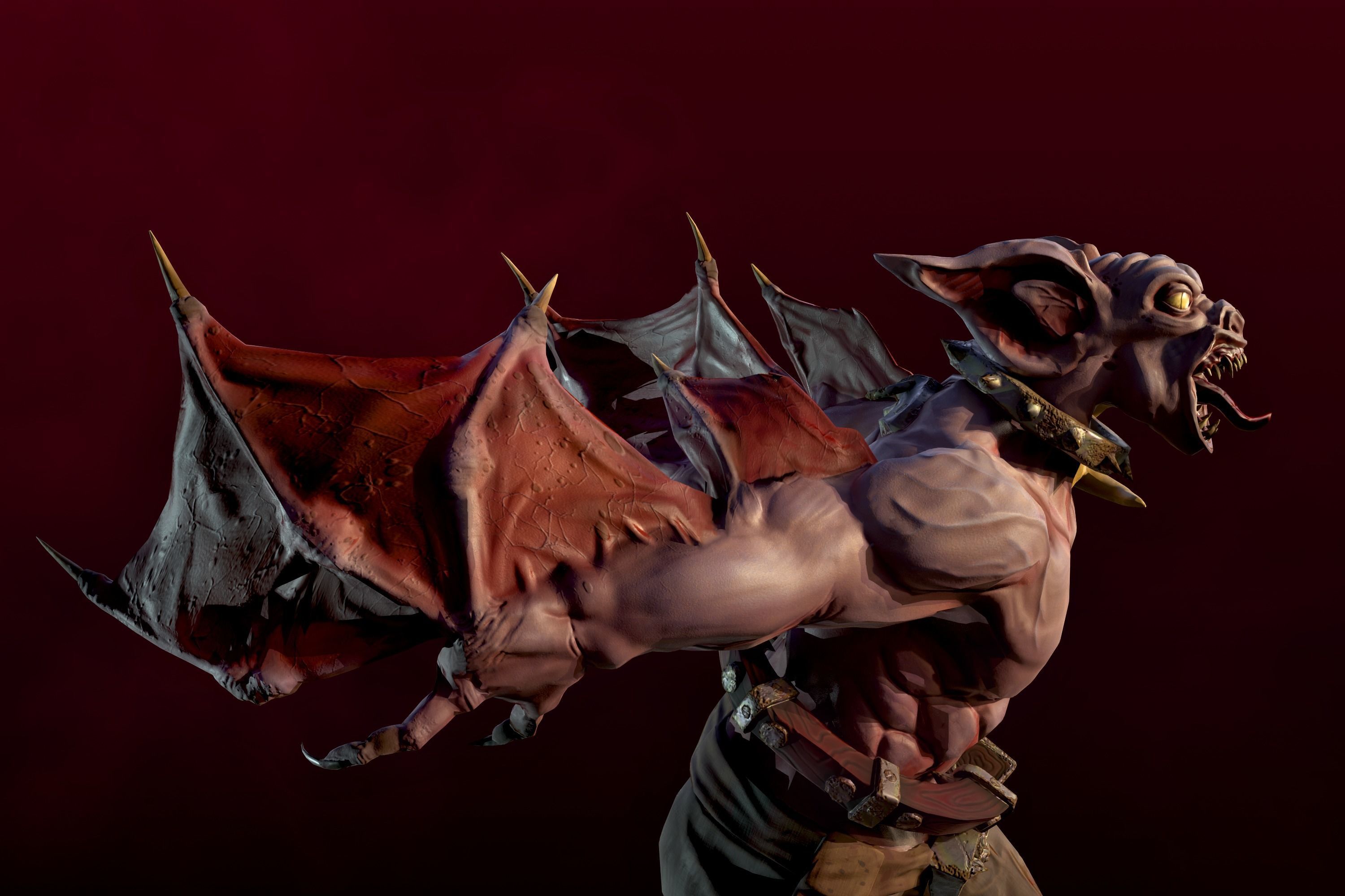 3D model Manbat VR / AR / low-poly | CGTrader