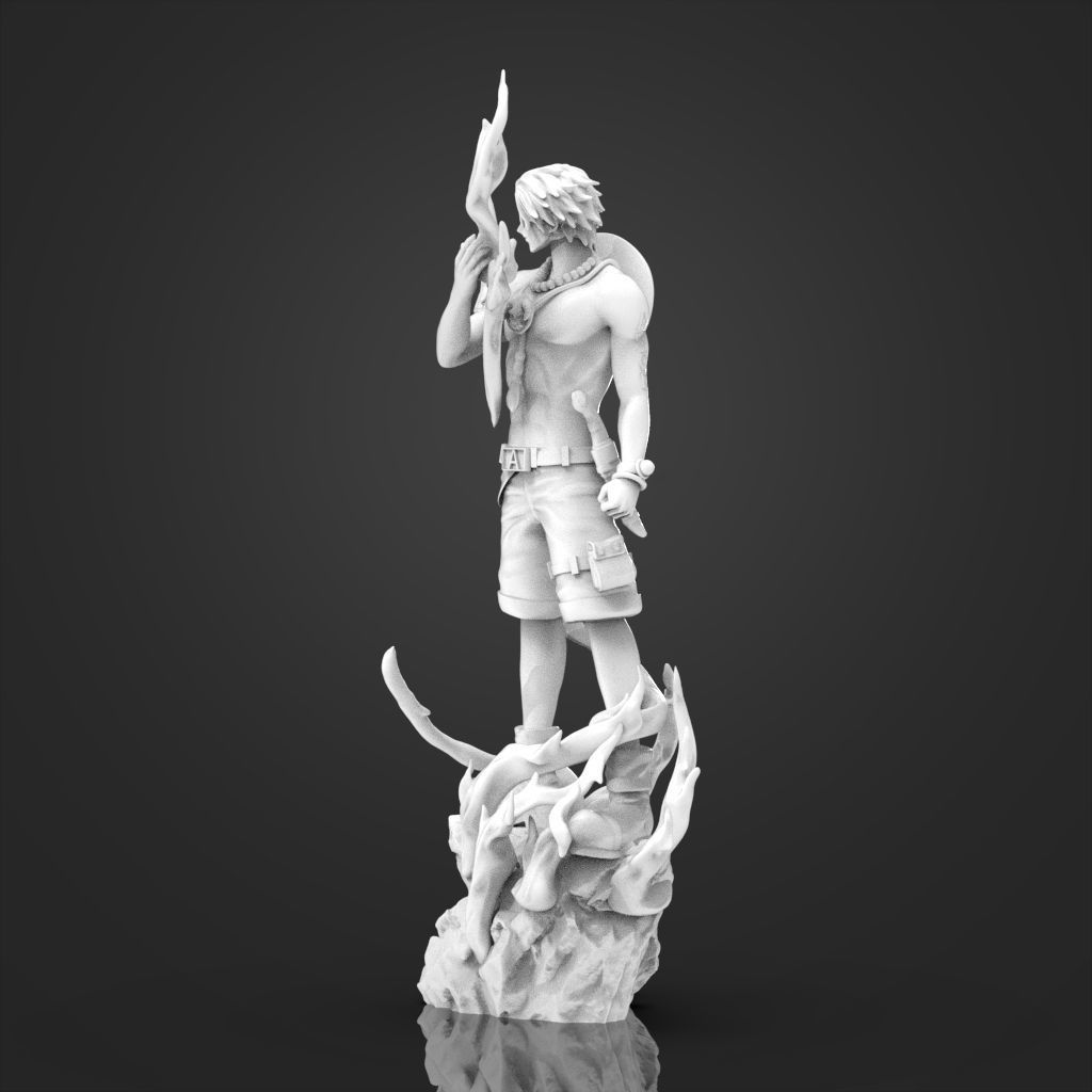 Portgas D Ace OnePiece 3D Printable 3D model 3D printable | CGTrader