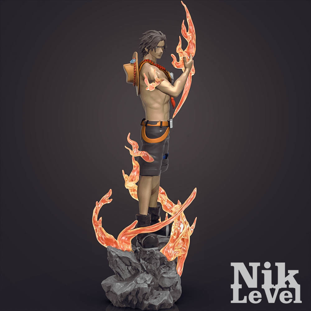 Portgas D Ace OnePiece 3D Printable 3D model 3D printable | CGTrader