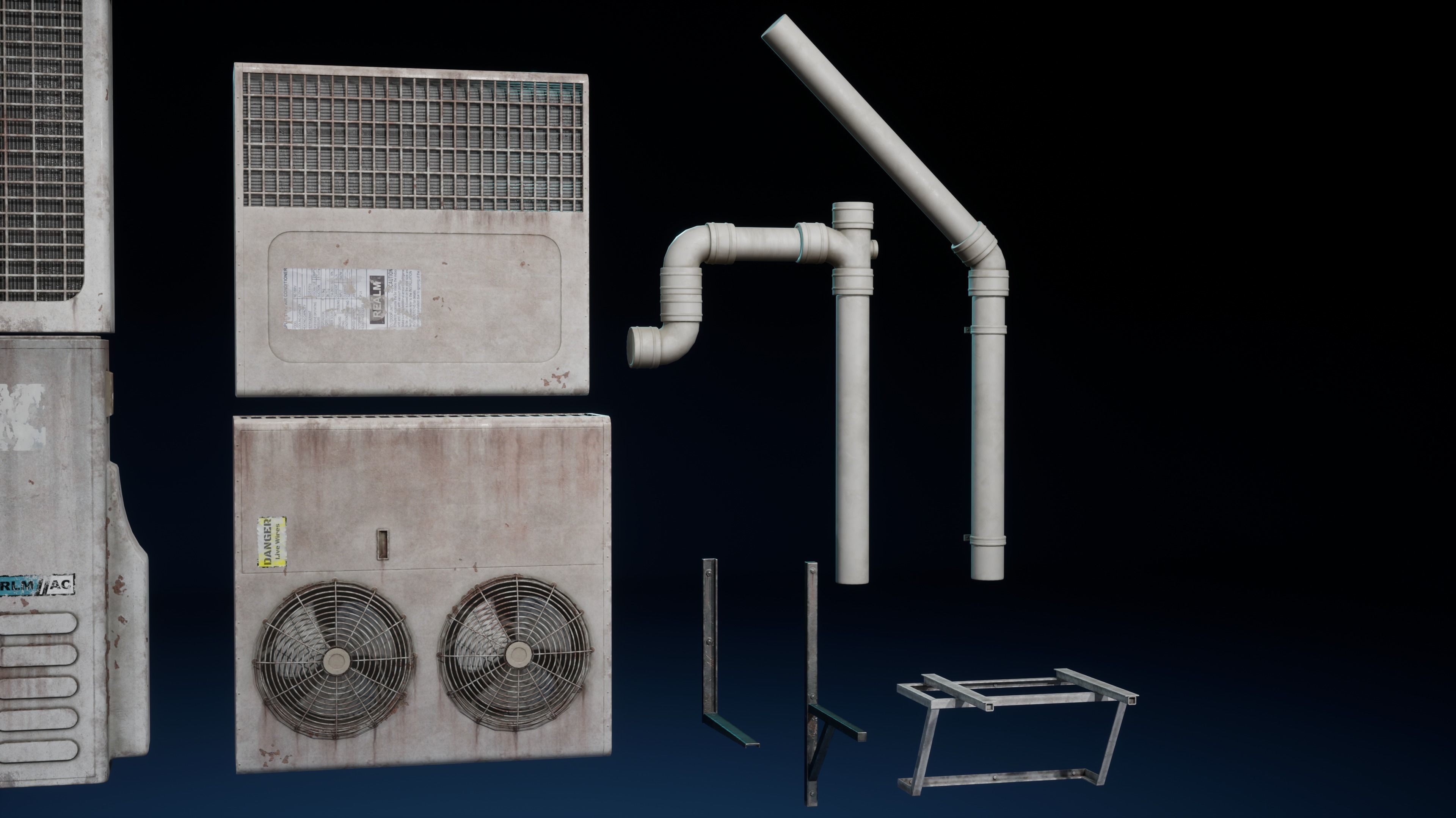 3D model City Building Props VR / AR / low-poly | CGTrader