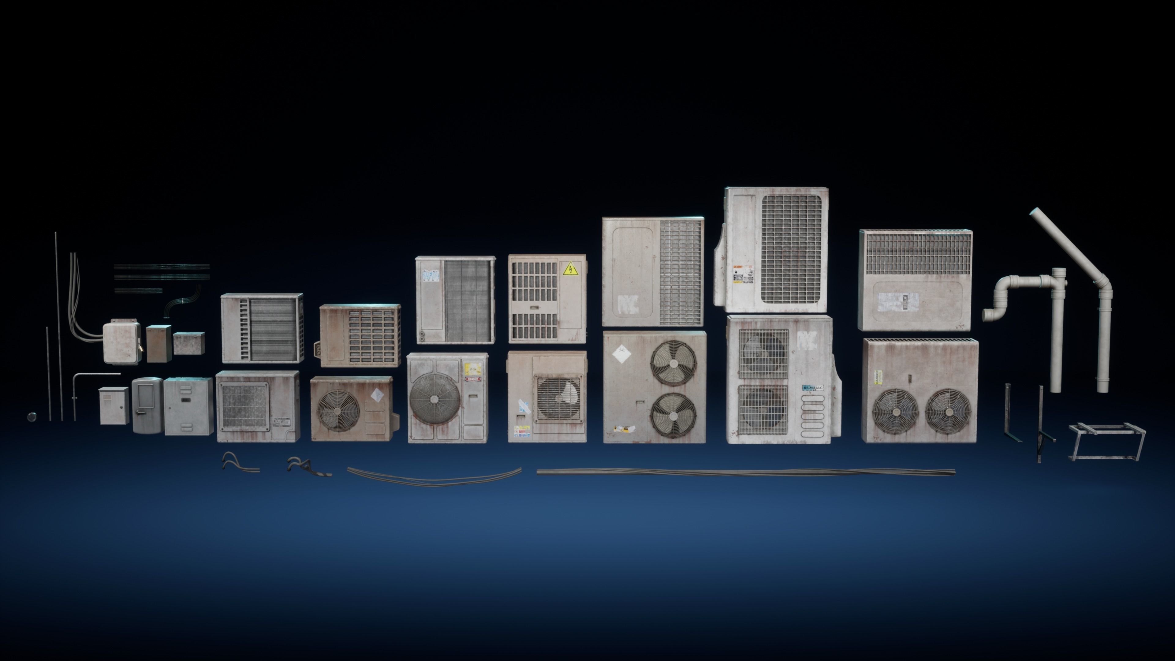 3D model City Building Props VR / AR / low-poly | CGTrader