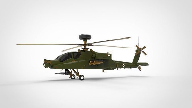AH-64 Apache helicopter 3D model | CGTrader