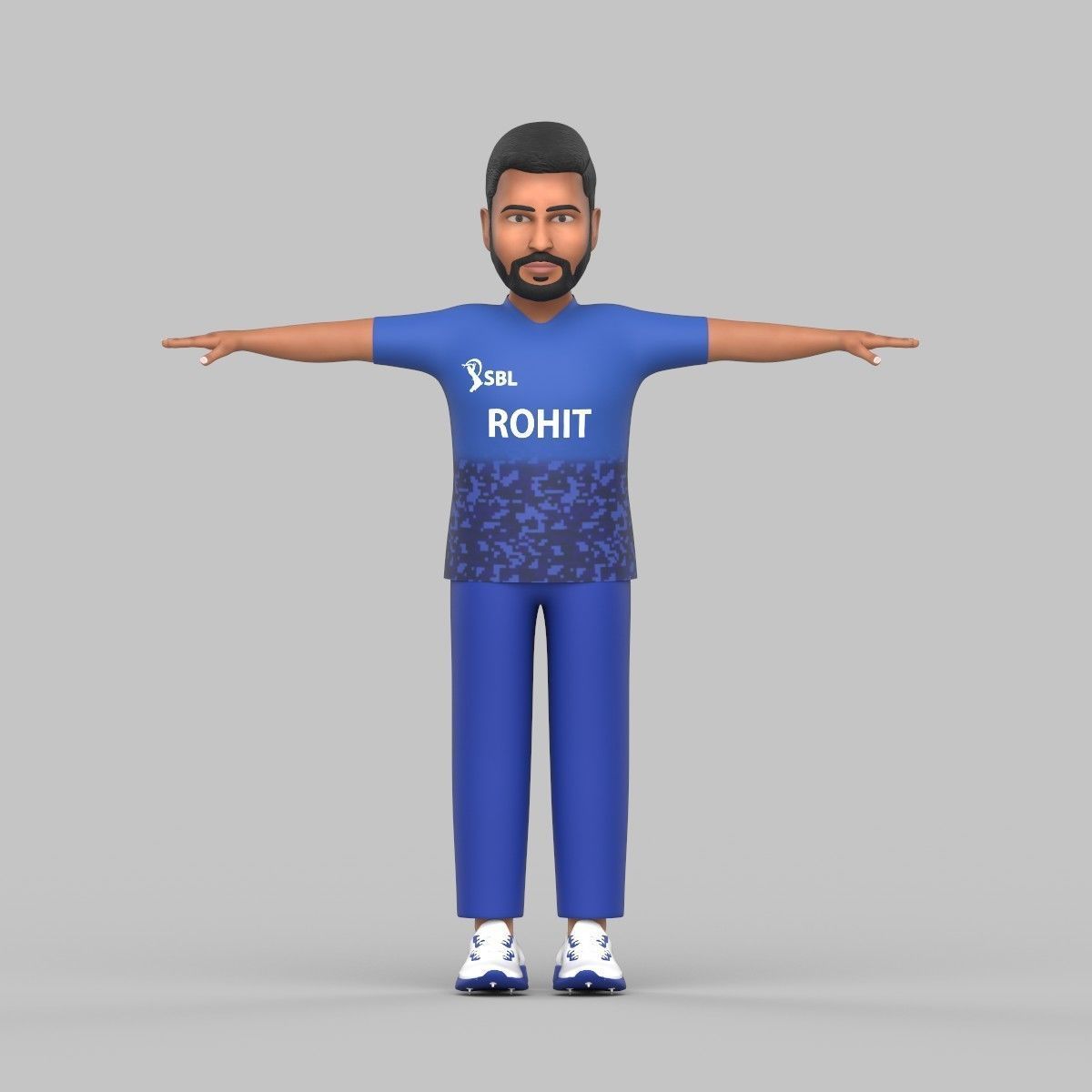 Rohit Sharma 3D model | CGTrader