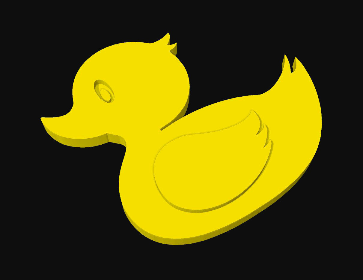 Duckling Rubber Ducky Bird Duck 3D model 3D printable | CGTrader