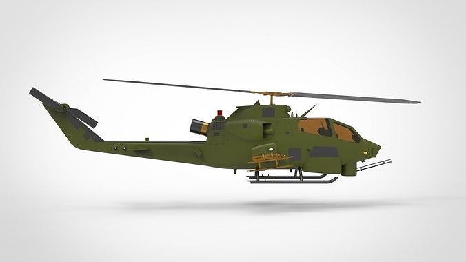 AH-1 Cobra Helicopter 3D model | CGTrader