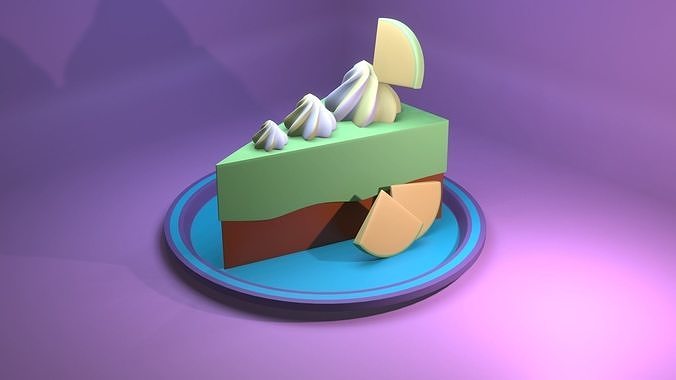 Slice of cake free VR / AR / low-poly 3D model | CGTrader