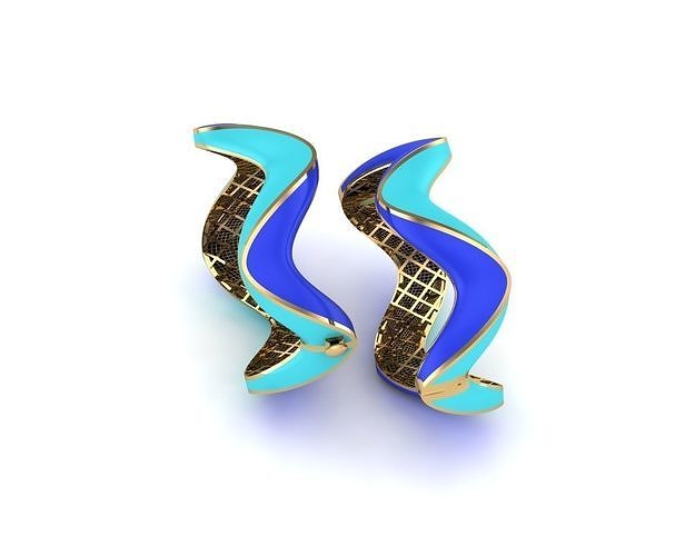 Direct casting mina gold bracelet and ring 3D model animated | CGTrader