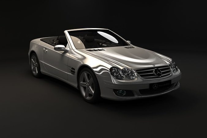 Mercedes SL500 Roadster 2005 3D model | CGTrader