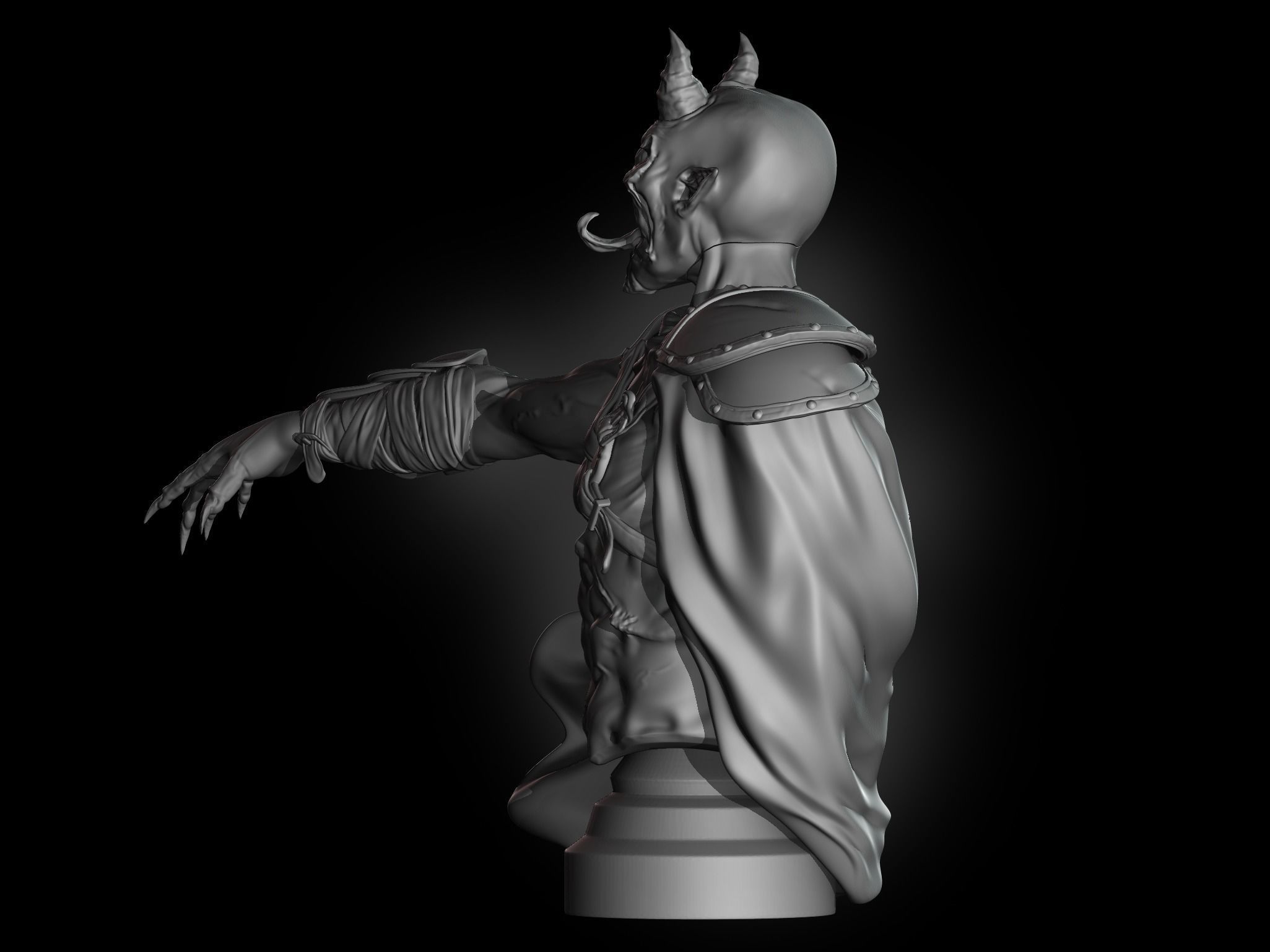 Demon leader free 3D model 3D printable | CGTrader