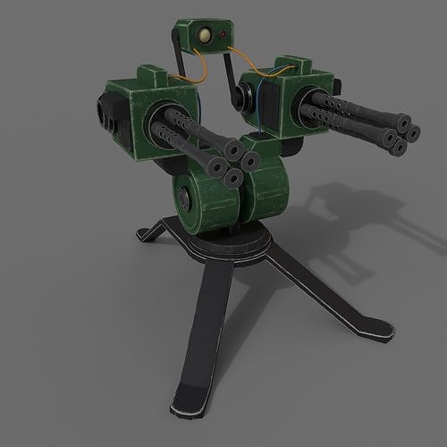 Turret 3D model | CGTrader