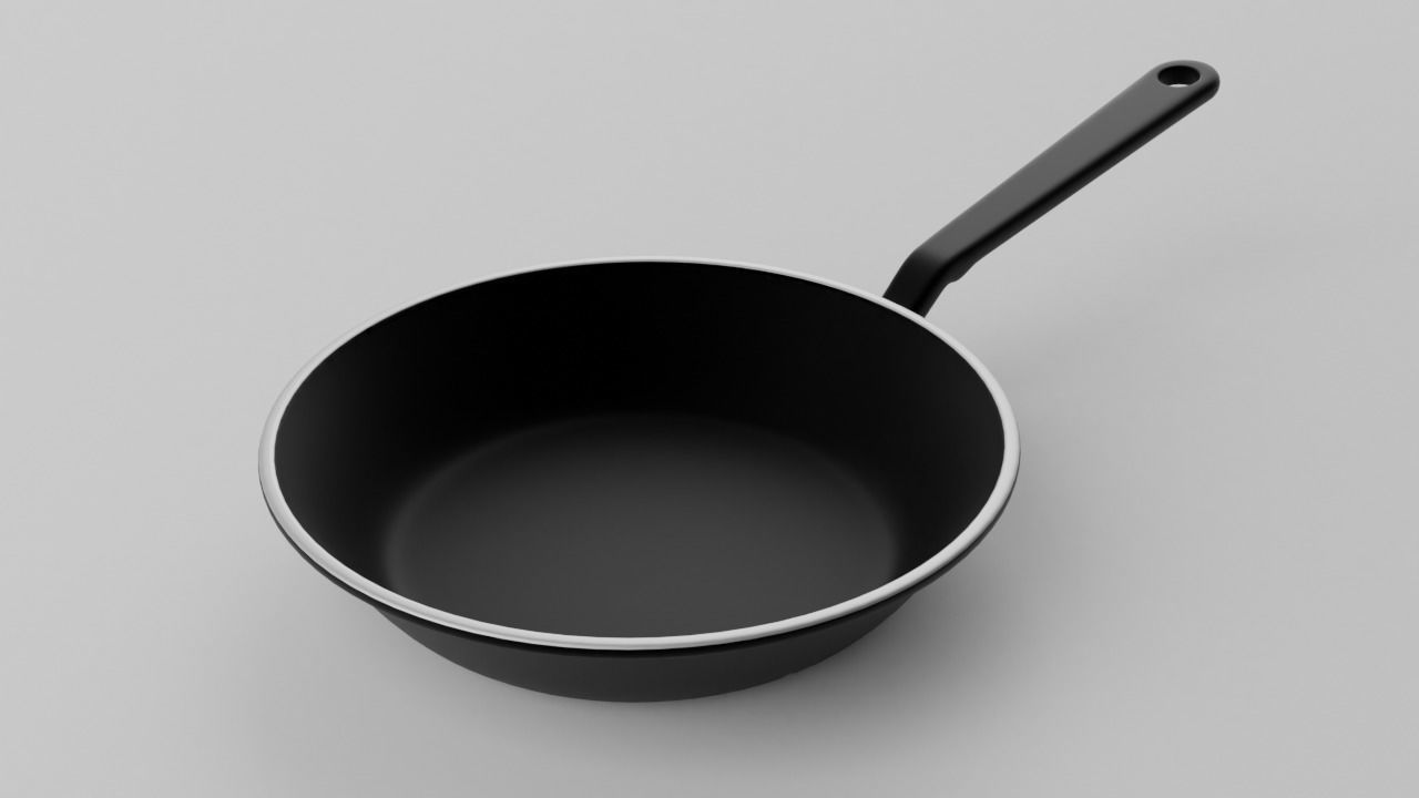 3D model Three frying pans VR / AR / low-poly | CGTrader