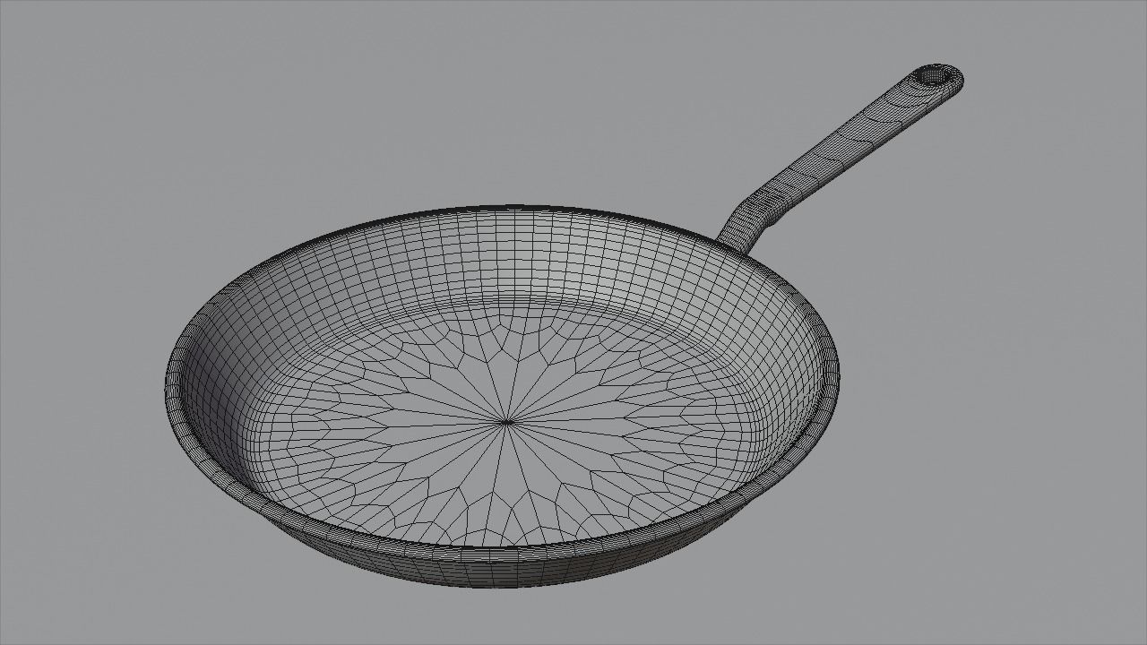 3D model Three frying pans VR / AR / low-poly | CGTrader