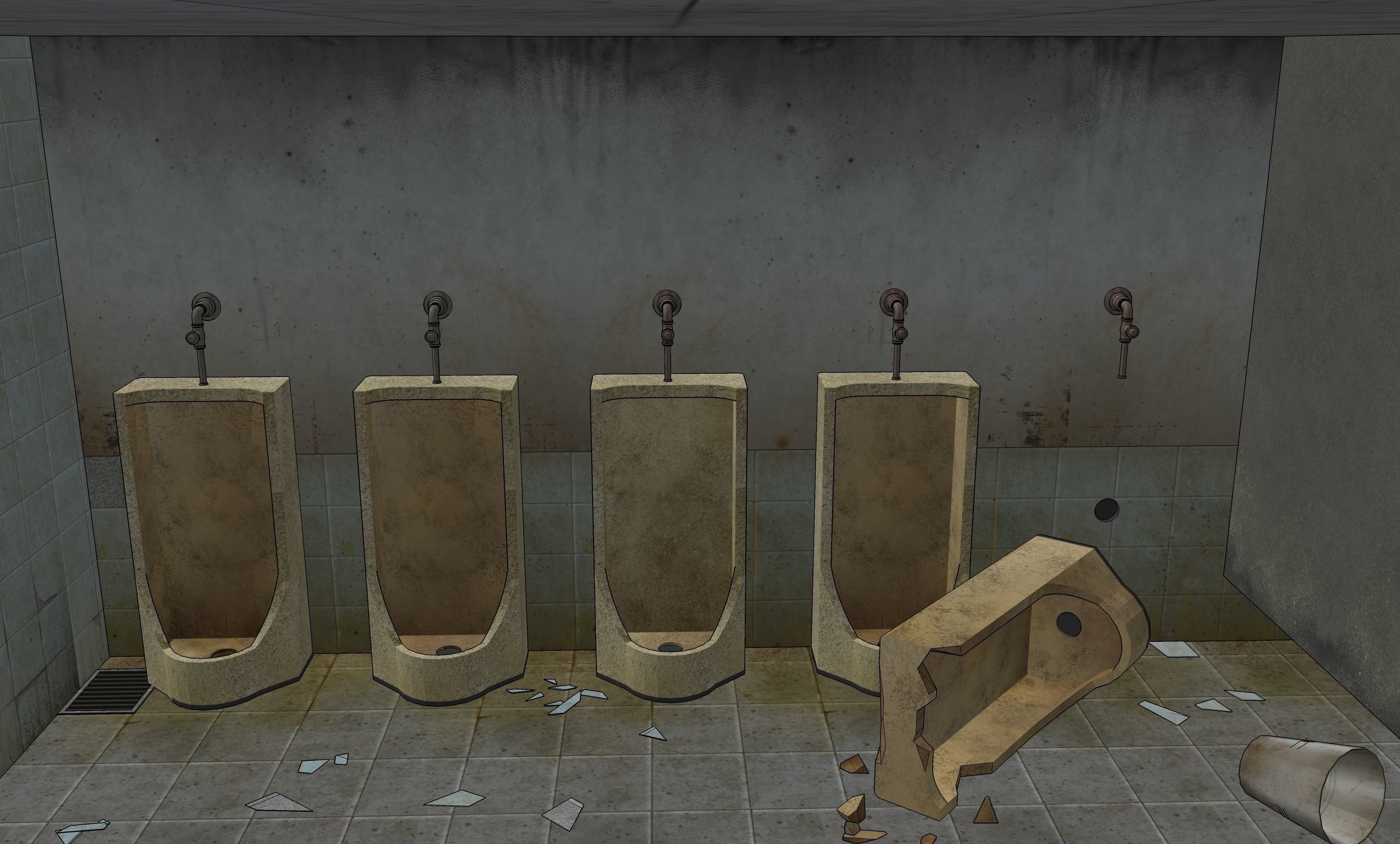 Horror toilet 3D model | CGTrader