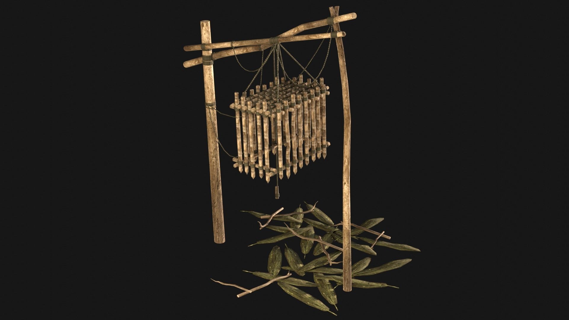 3D model JUNGLE SWAMP TRAP ATTACK ANIMAL HUMAN SNARE AAA COLLECTION VR ...