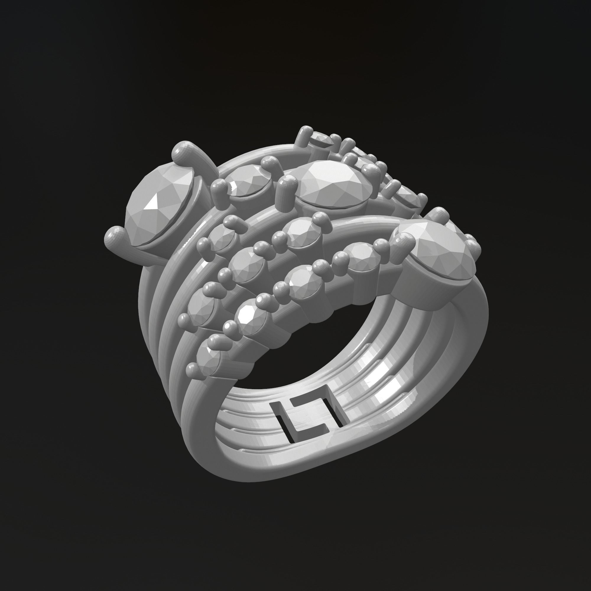 RING - BIJOUX 2 3D model 3D printable | CGTrader