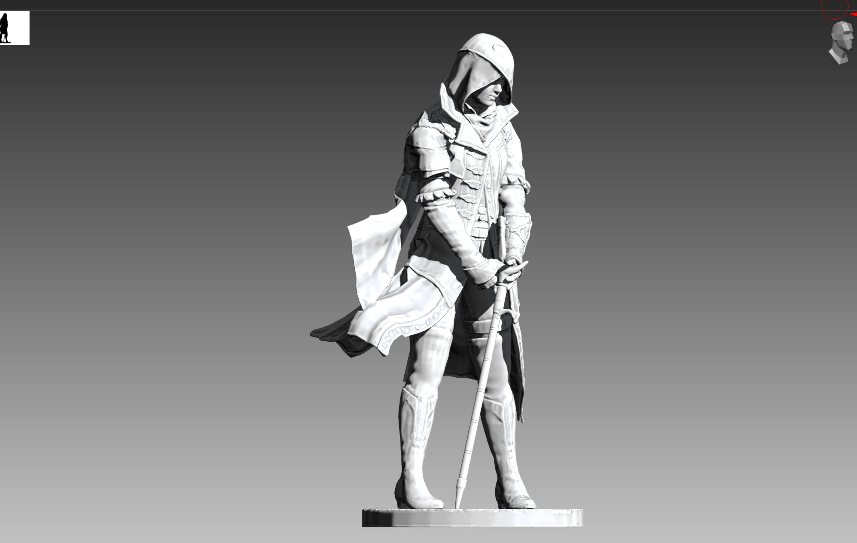 Assassins Creed Syndicate Evie Frye POSE 2 Cane down 3D model 3D ...