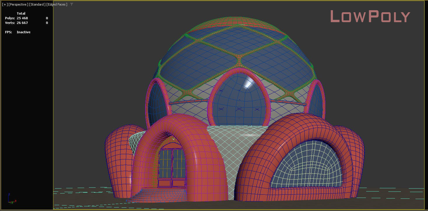 3D model Sphere House VR / AR / low-poly | CGTrader