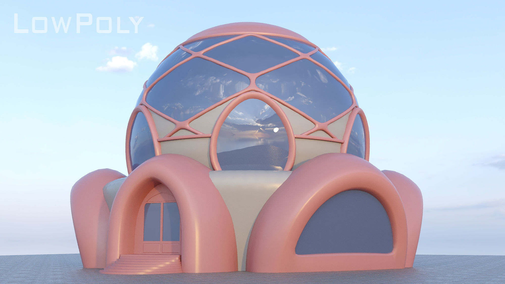3D model Sphere House VR / AR / low-poly | CGTrader