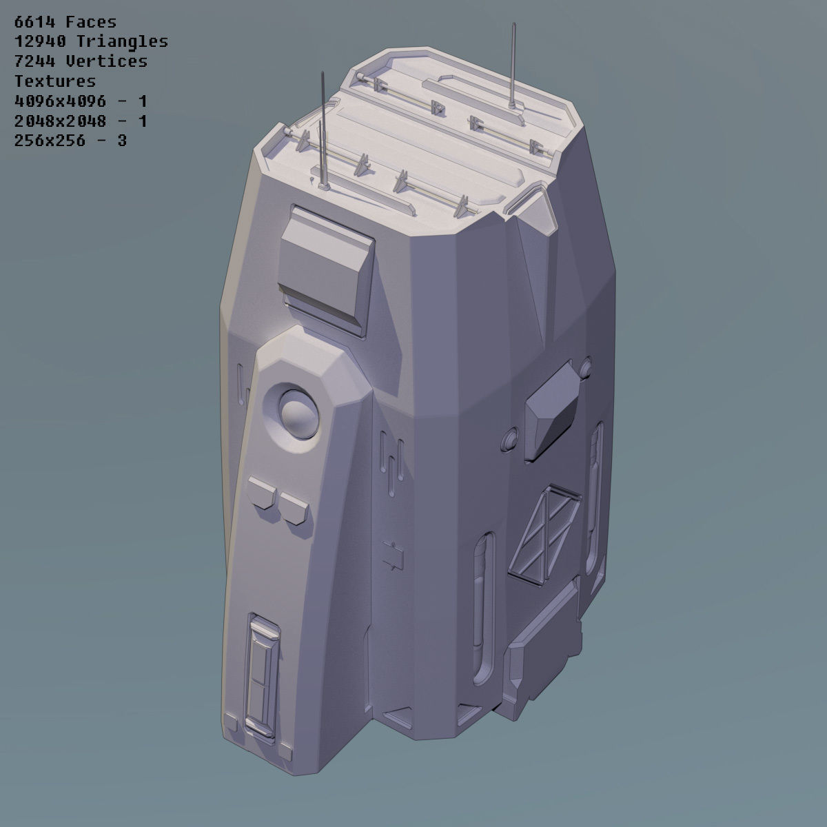 3D model Modular Space Station VR / AR / low-poly | CGTrader