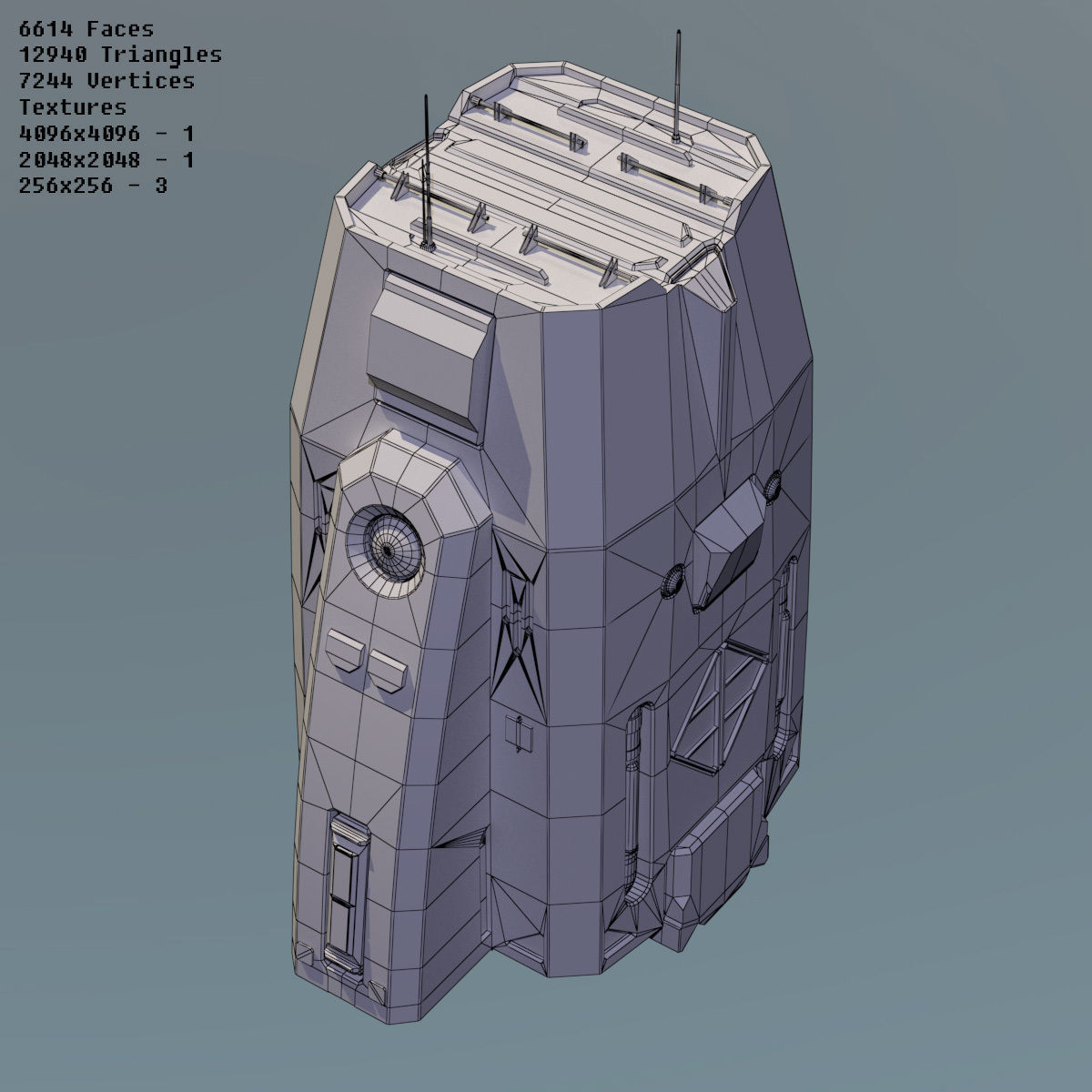 3D model Modular Space Station VR / AR / low-poly | CGTrader
