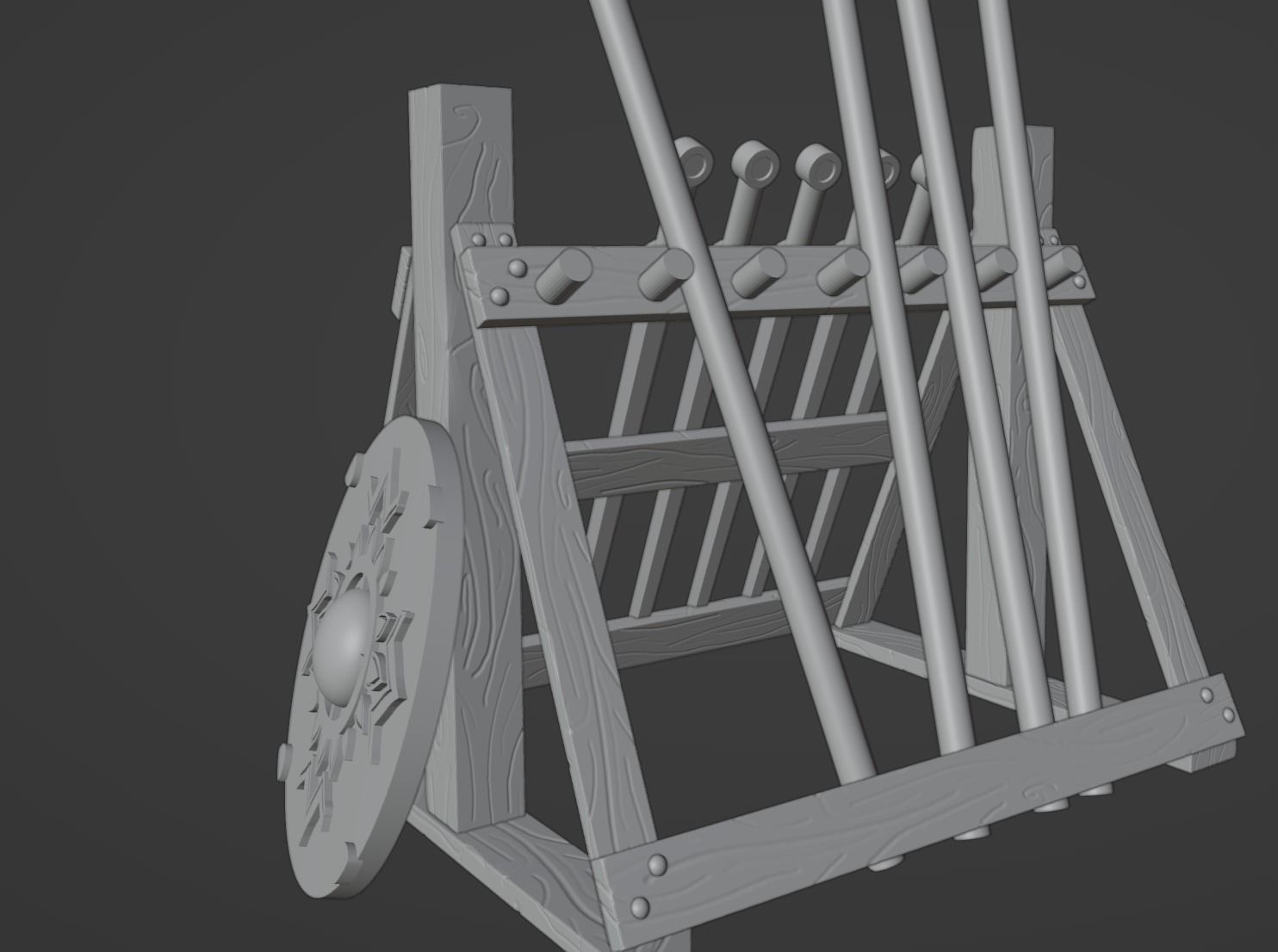 Rohan Weapon Rack 3D model 3D printable | CGTrader