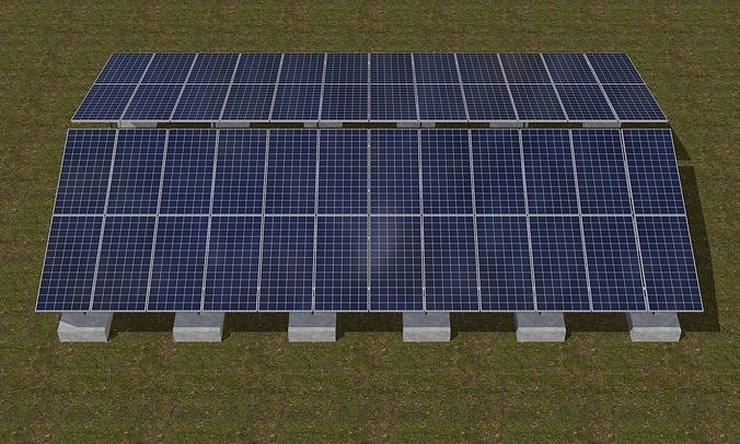 Solar panel 3D model | CGTrader