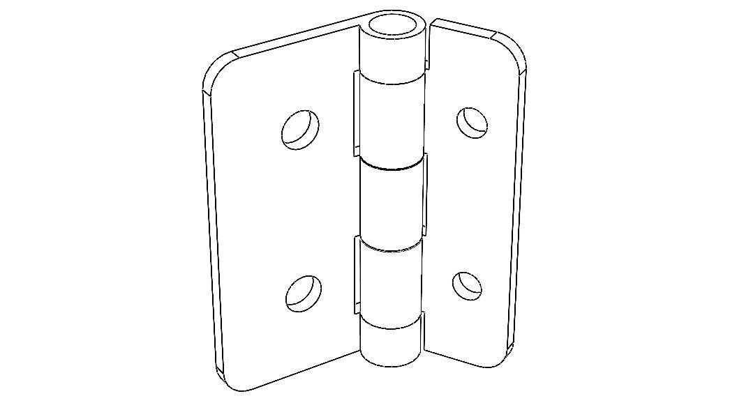 3D model Aluminum Hinge VR / AR / low-poly | CGTrader