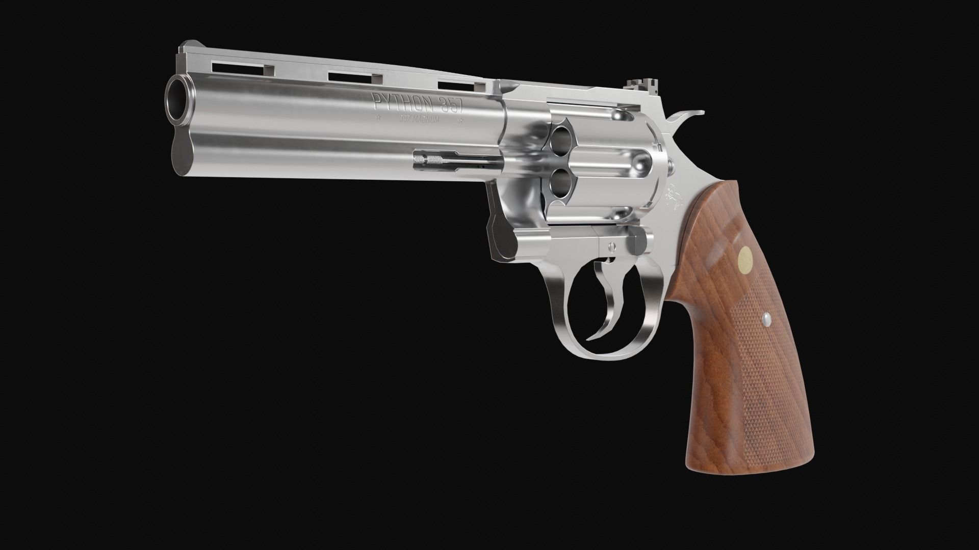 3D model Colt Python Revolver VR / AR / low-poly | CGTrader