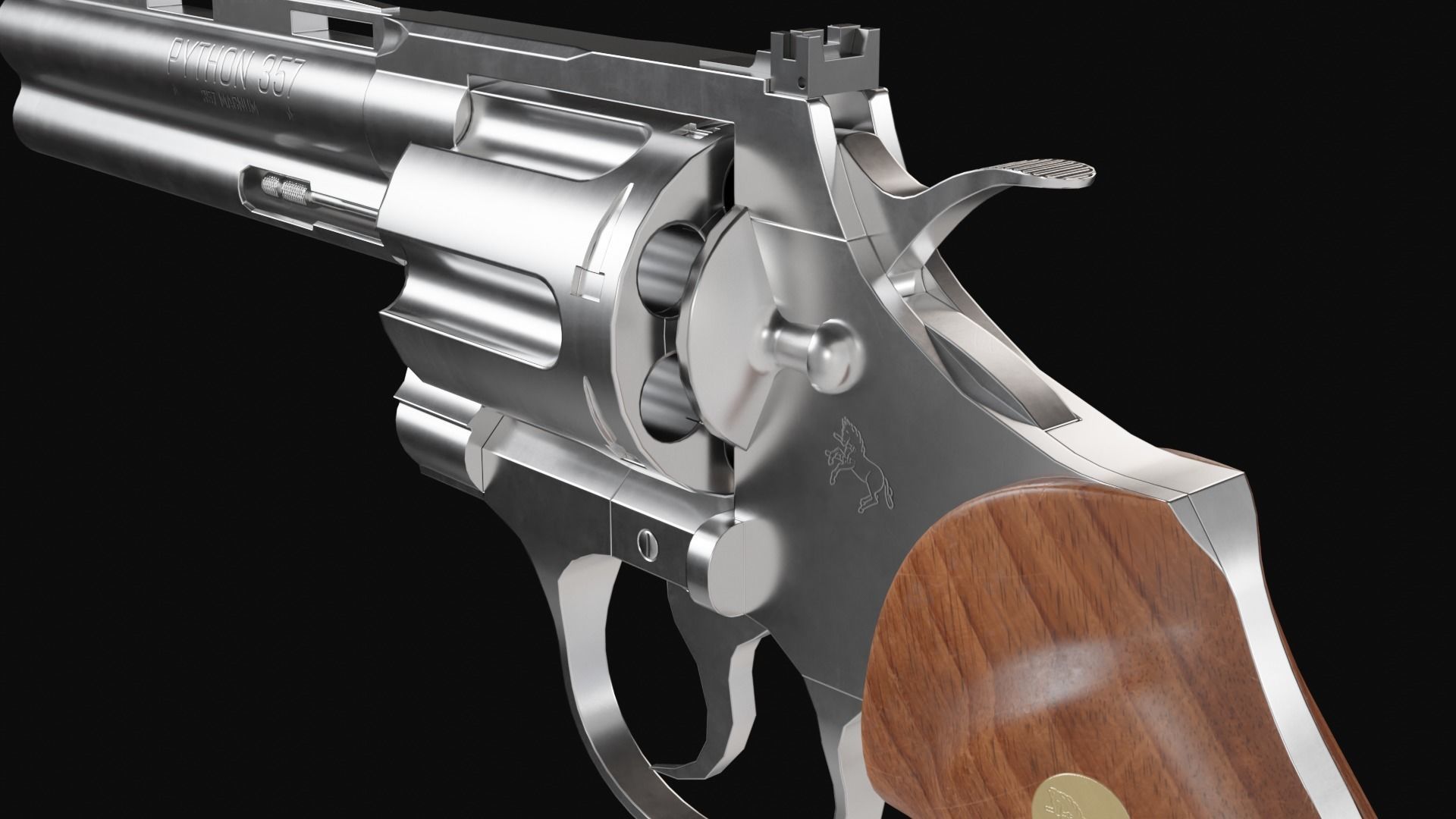 3D model Colt Python Revolver VR / AR / low-poly | CGTrader