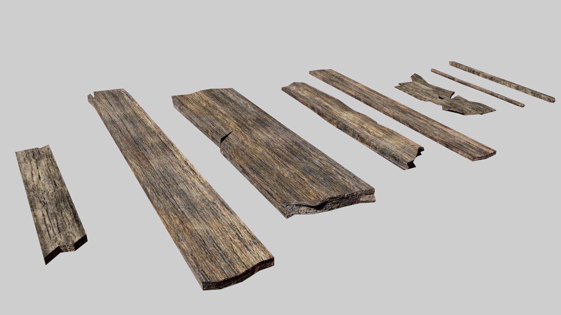 Simple Wood Planks free VR / AR / low-poly 3D model | CGTrader