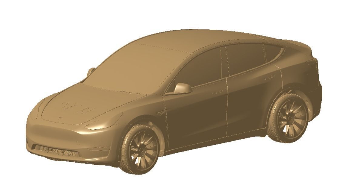 Tesla Model Y AWD 2022 Vehicle 3d scan model 3D model 3D model 3D model ...