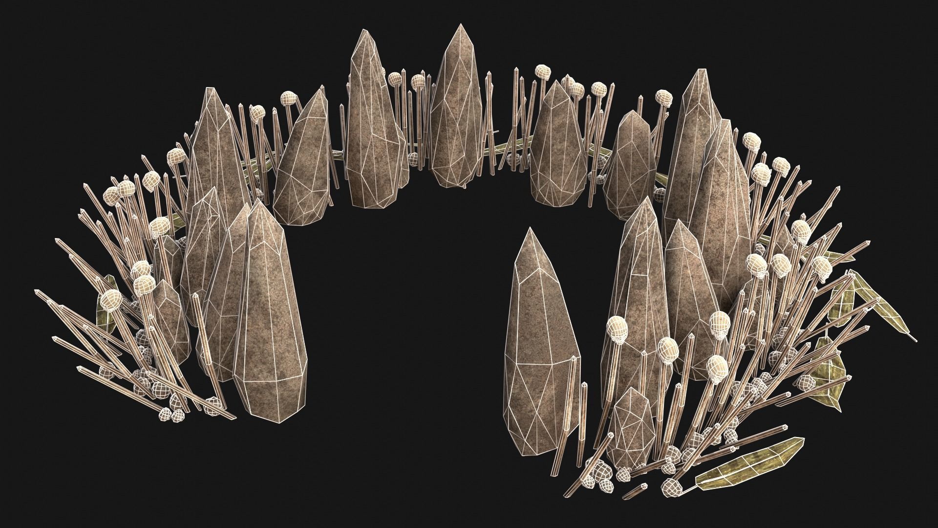 3D model CULT SACRIFICE PLACE JUNGLE SWAMP TRIBE TRIBAL AAA COLLECTION ...